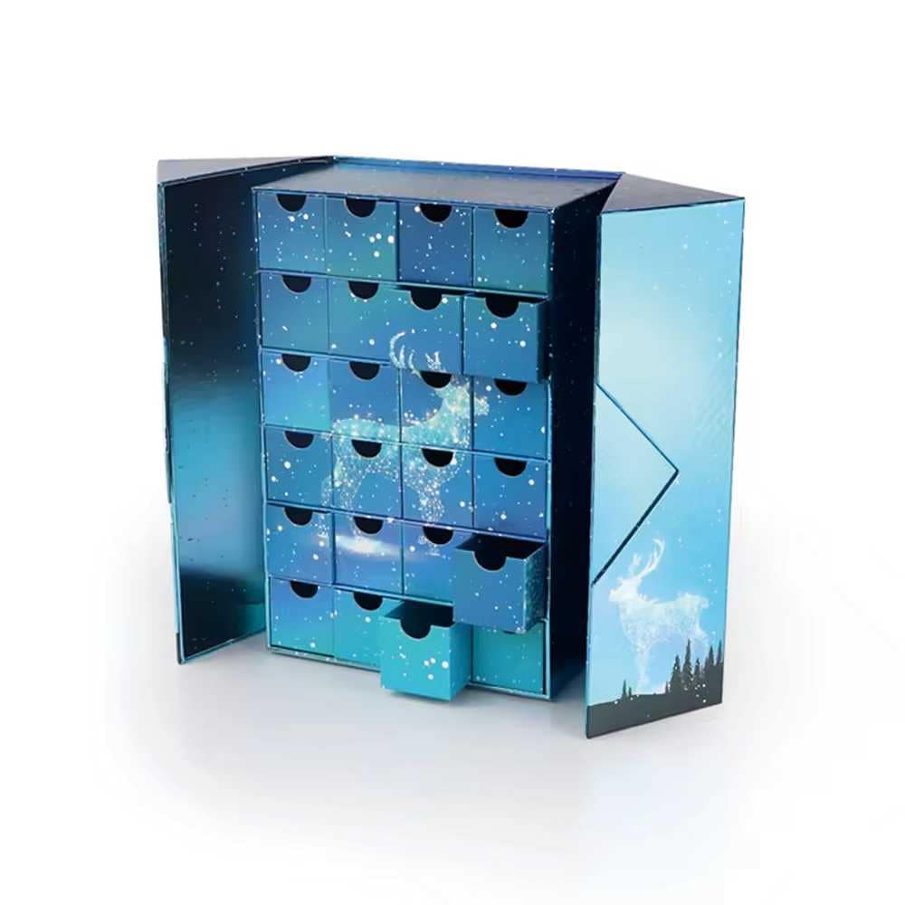 Luxury Steel Advent Calendar Box with Double Doors